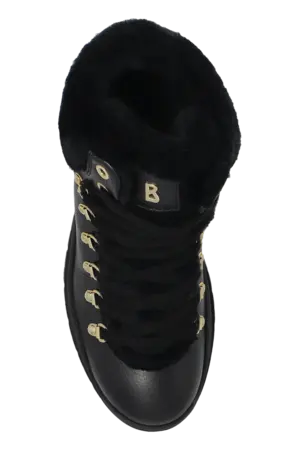 Bogner Leather Lace-up Fur-trimmed Snow Boots