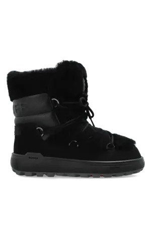 Bogner Chamonix" Leather Snow Boots - Black