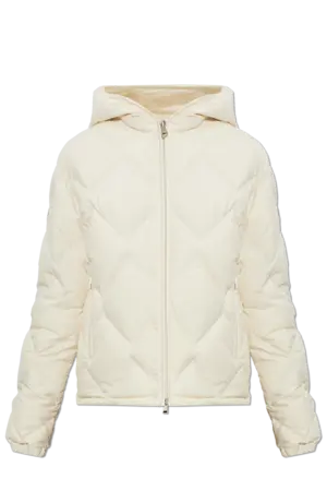 Moncler Arvouinne' Down Puffer Jacket - Cream