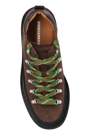 Dsquared2 Suede Hiking Lace-up Shoes - Brown