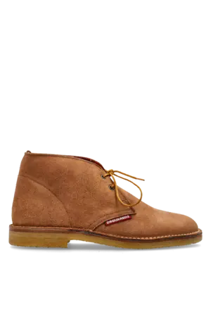 Dsquared2 Suede Lace-up Chukka Boots - Brown