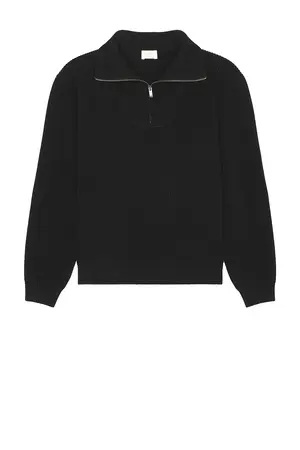 Saint Laurent Ribbed Zip Neck Sweater