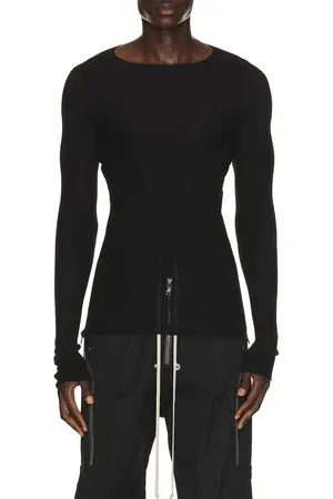 Rick Owens Ribbed Round Neck Shirt