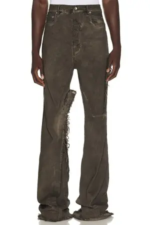 Rick Owens Frayed Jeans For Men