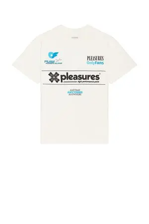 PLEASURES X Onlyfans Helmet T-shirt - White