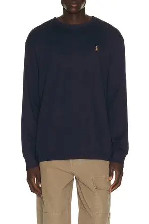 Polo Ralph Lauren Soft Touch Long Sleeve T-shirt In Blue - Refined Navy