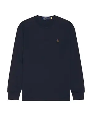 Polo Ralph Lauren Soft Touch Long Sleeve T-shirt In Blue