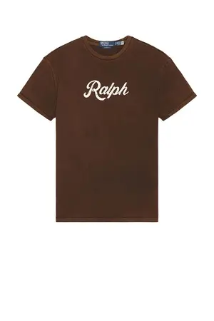 Polo Ralph Lauren Ralph Logo T-shirt In Brown