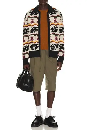 NICHOLAS DALEY Hibiscus Zip-up Cardigan