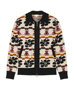 NICHOLAS DALEY Hibiscus Zip-up Cardigan