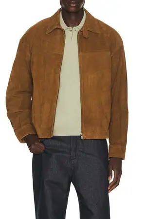 LE17SEPTEMBRE Cow Suede Zip Blouson