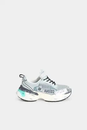 Dsquared2 Dsquared2 Mesh And Suede Patchwork Sneakers Grey