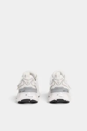 Dsquared2 Mesh And Suede Patchwork Sneakers - White