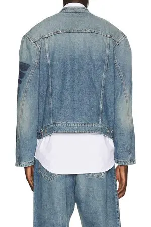 Balenciaga Motorcycle Denim Jacket