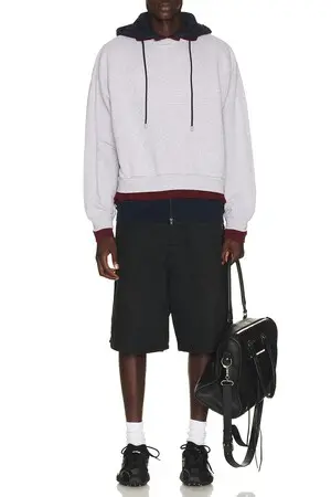 Balenciaga Layered Crewneck Sweater In Grey