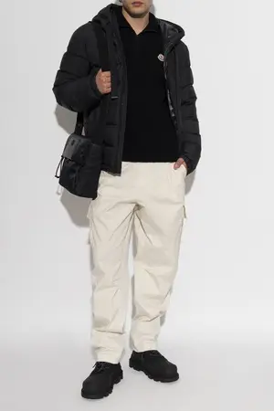 Moncler Wool Turtleneck With Logo Patch