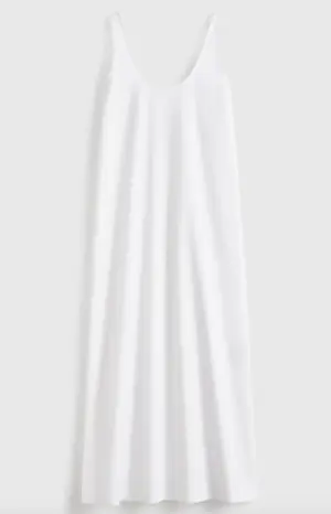 TOTEME Scoop Poplin Dress - White