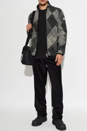 Moncler Cardigan With Logo Patch