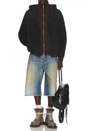 Acne Studios Olandina Soft Cotton Poplin Zip Up Hooded Jacket