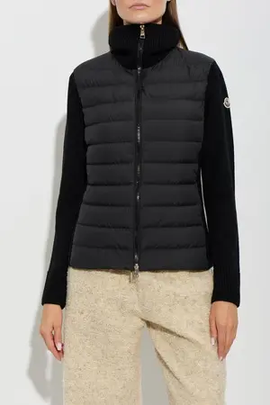 Moncler Quilted Knit Cardigan