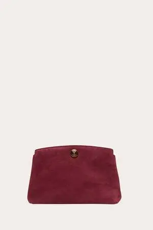 LIFFNER Pushlock Pouch In Suede - Red