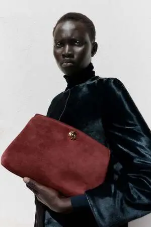 LIFFNER Pushlock Pouch In Suede