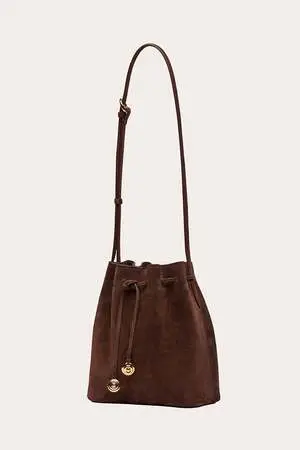 LIFFNER Charm Bucket Small Dark Suede