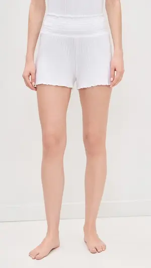 Z Supply Smocked Ribbed Shorts