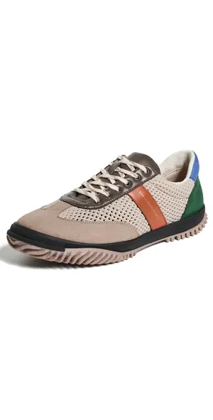 Stella McCartney Suede And Mesh Lace-up Sneakers - Multi Mix