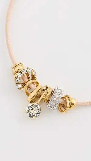 ELIZABETH COLE Desta Necklace With Crystal Pendant
