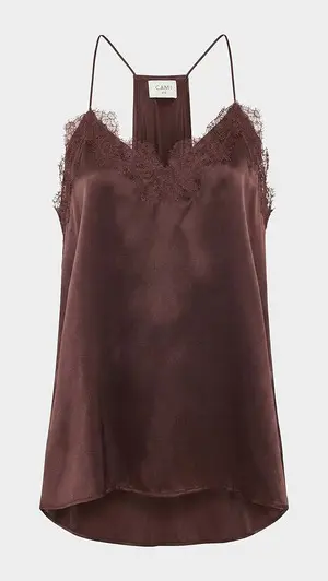 Cami Nyc Racer Silk Charmeuse Camisole