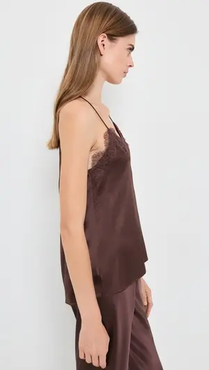 Cami Nyc Racer Silk Charmeuse Camisole