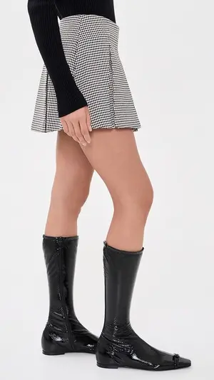 Alice + Olivia Emilie Pleated Mini Skirt