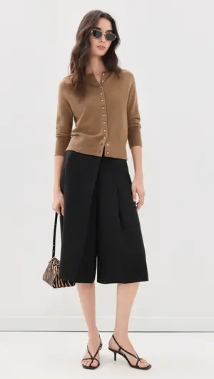 Vince Metal Button Cardigan - Canyon