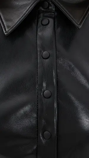 Alice + Olivia Kim Vegan Leather Corset Mini Dress