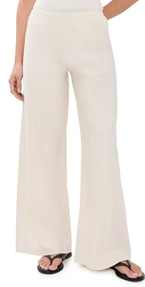 LA LIGNE Colby Poplin Pants - Bone