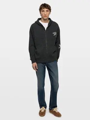 Zadig&Voltaire Camillo Zip-up Wool Cashmere Cardigan With Hood - Charcoal
