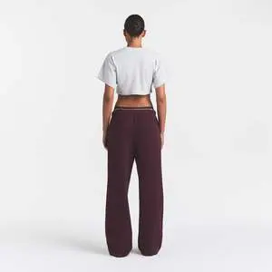 SKIMS Super Cropped T Shirt | Red | | Worn In Jersey