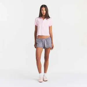 SKIMS Polo | Pink | | Worn In Jersey - Peony