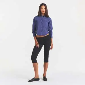 SKIMS Shrunken Button Up Shirt