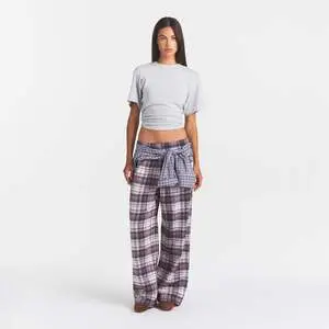SKIMS Flannel Plaid Oversized Pants