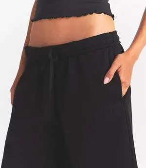 SKIMS Long Short | Black | | Cotton Fleece