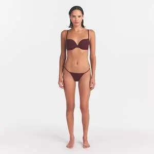 SKIMS T String Thong | Black | | Fits Everybody - Currant