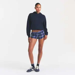 SKIMS Classic Hoodie | Blue | | Cotton Fleece - Navy