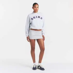 SKIMS Cotton Rib Foldover Mini Skirt