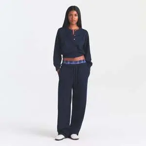 SKIMS Cotton Fleece Classic Straight Leg Pants