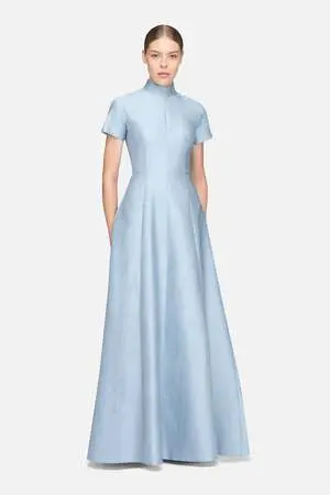 EMILIA WICKSTEAD Malinda Dress In Icy Embossed Cloque