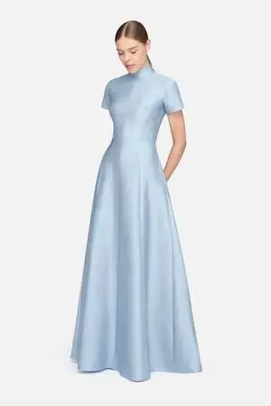 EMILIA WICKSTEAD Malinda Dress In Icy Embossed Cloque