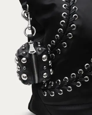 AIMEE Mystic Pouch Charm - Black Cosmic Studs