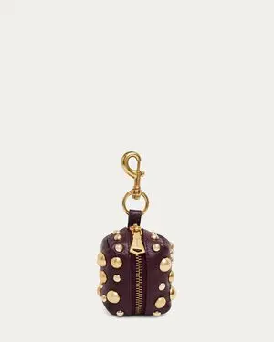 AIMEE Mystic Pouch Charm - Wine Cosmic Studs